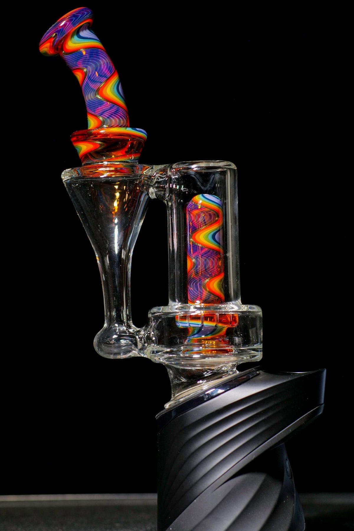 Puffco RBR Red double Amber Purple Rainbow Wig Wag | Elevar Glass